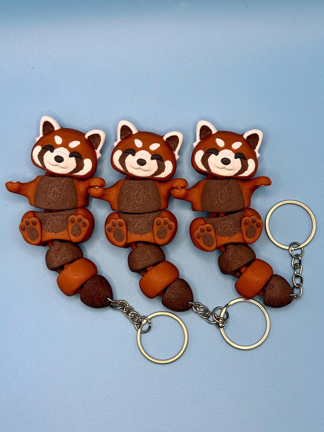Red Panda Keychain Flexi-friends #9, Hand Holding Friends, Red Panda ...