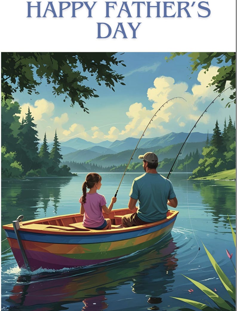 Father's Day Card - Instant Download - Print to Regular 8.5"x11 ...