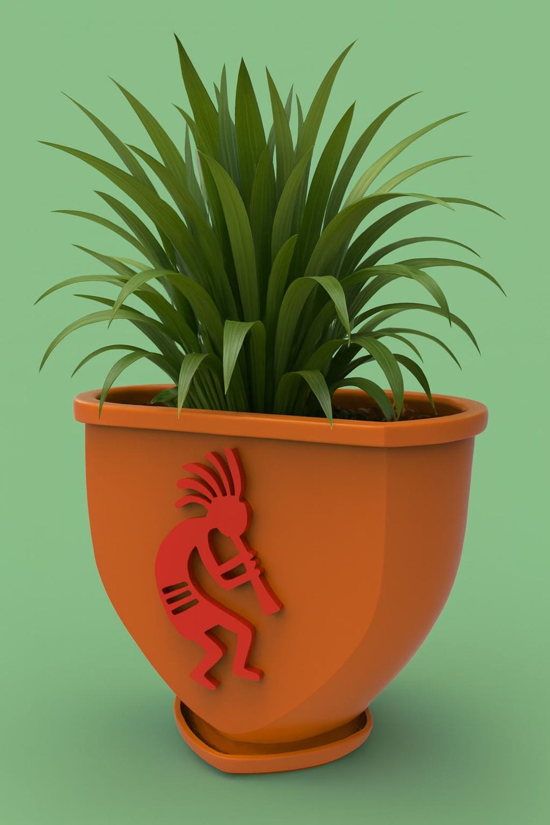 Kokopelli Abundance Planter STL – Boho Fertility Pot for Growth ...