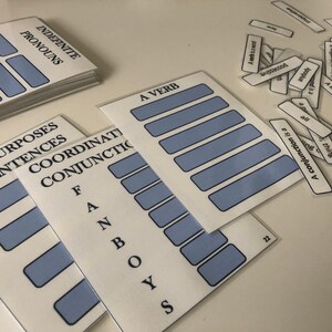 English Grammar Memory Work Cards, Cycle 2 - Etsy