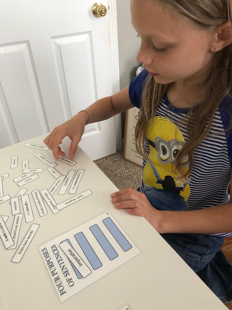 English Grammar Memory Work Cards, Cycle 2 - Etsy