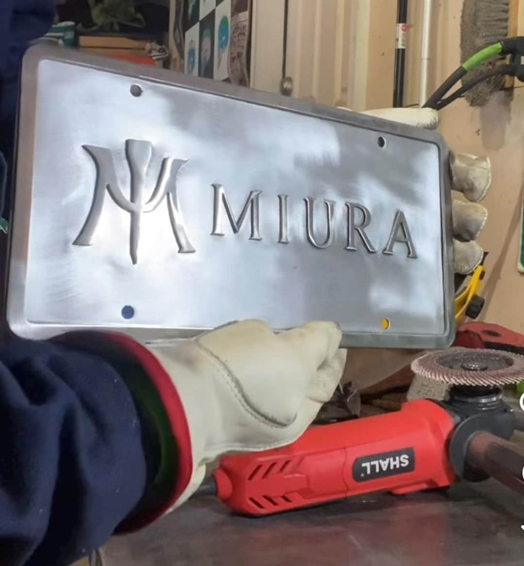 Custom Steel License Plate | Personalized Text, Auto Accessory - Etsy