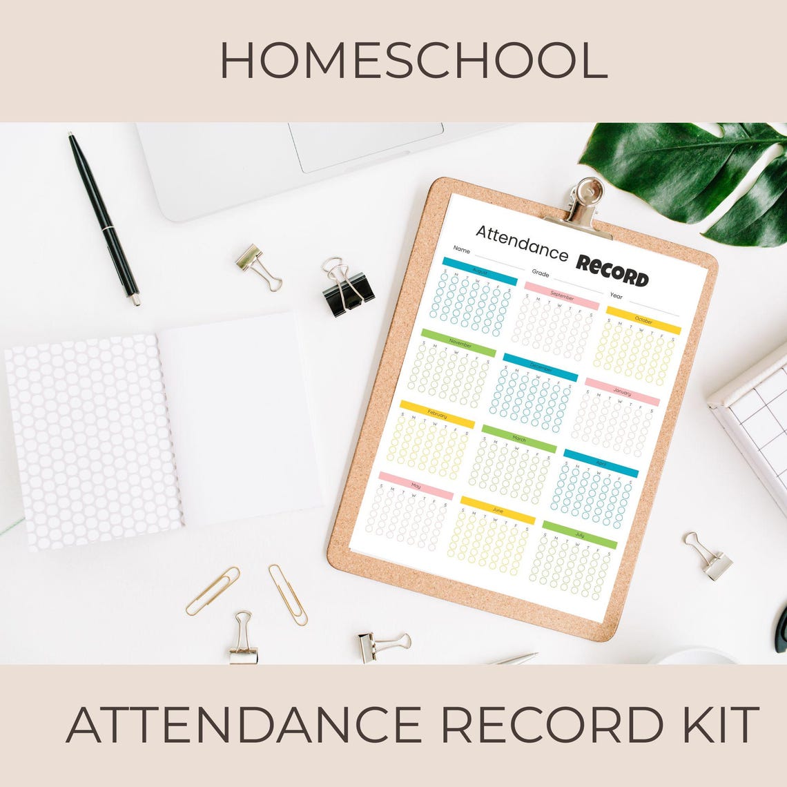 Homeschool Attendance Record - Etsy