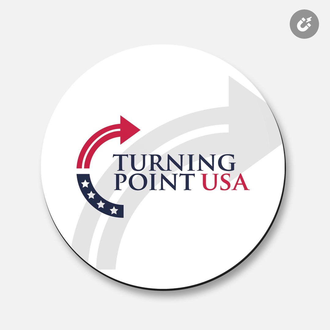 Turning Point USA Magnet | 4'' X 4'' Round Decorative Magnet - Etsy