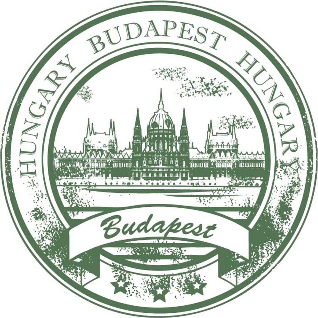 Budapest Hungary Travel Sign Round Bumper Vinyl Sticker Decal - Etsy