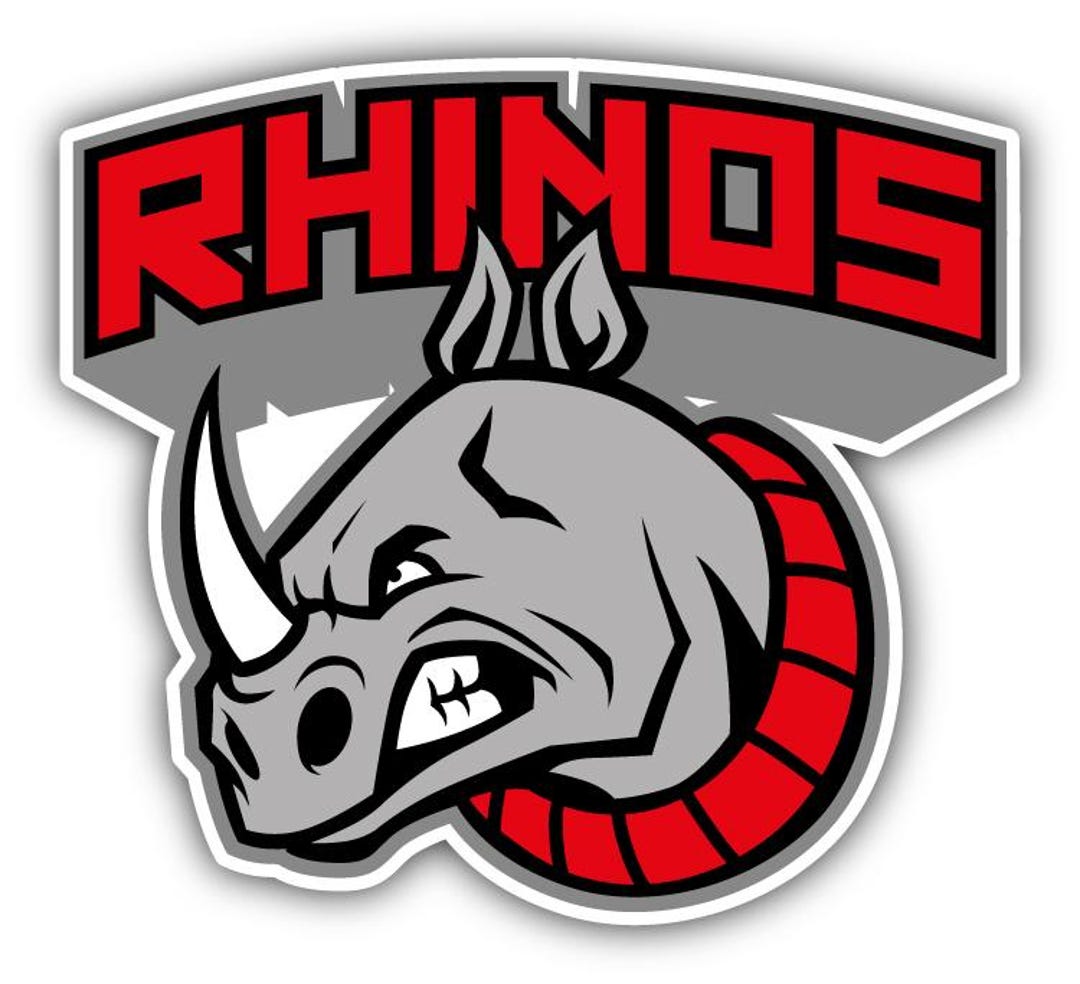 Angry Rhinos Head Mascot Car Vinyl Bumper Sticker Decal - Etsy Australia