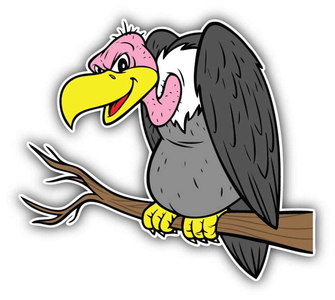 Funny Vulture on Tree Branch Car Vinyl Bumper Sticker Decal - Etsy