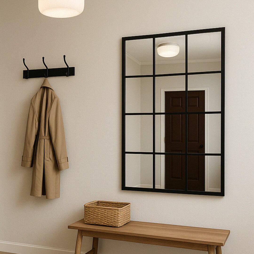 Arched Window Wall Mirror, Rustic Home Decor, Modern Wall Mirror ...