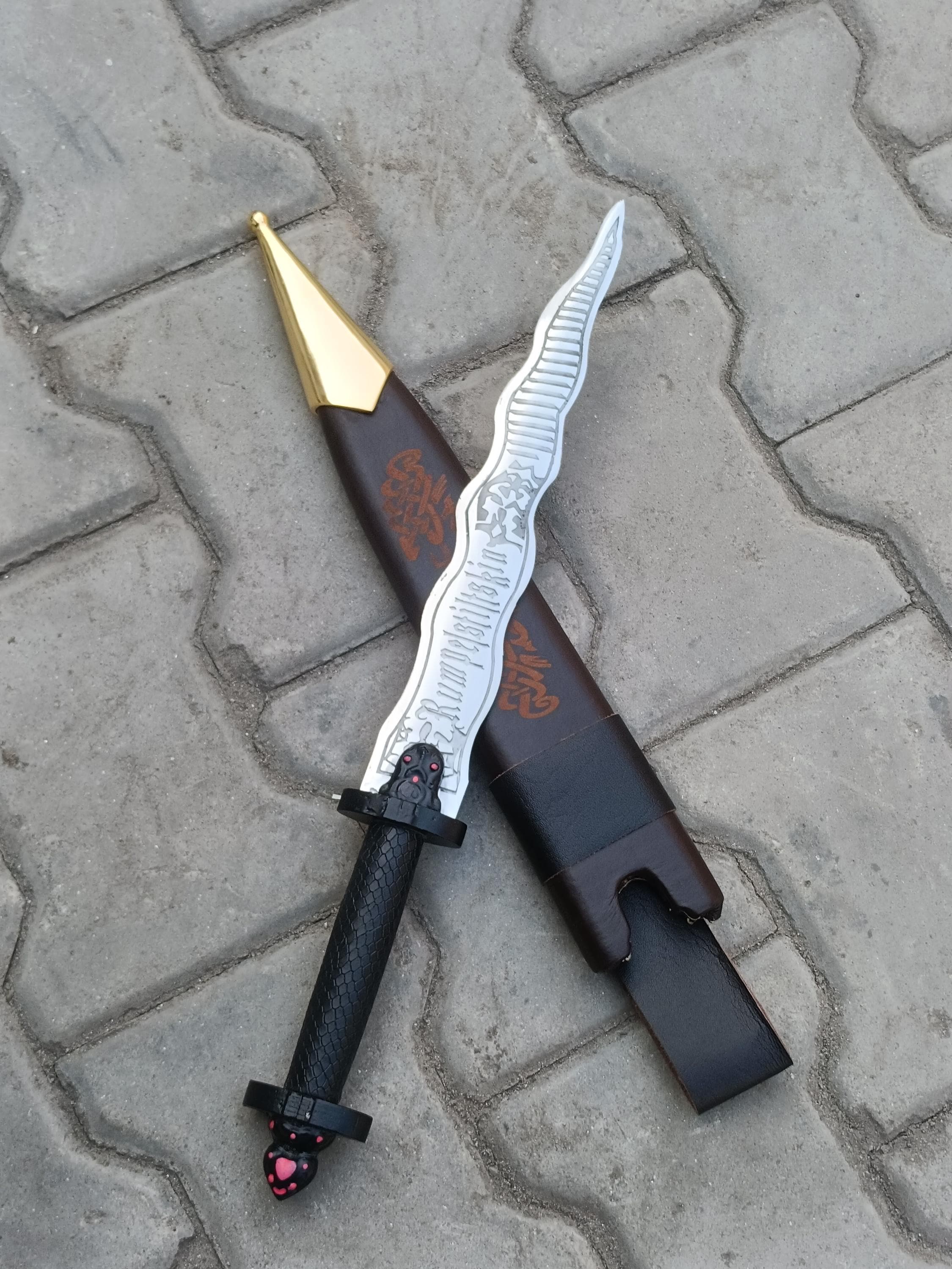 Once Upon A Time - Rumplestiltskin's Dark One Dagger Knife With Wood ...