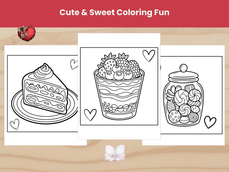 Bakery Coloring Pages for Kindergarten Sweets Desserts Theme Homeschool ...