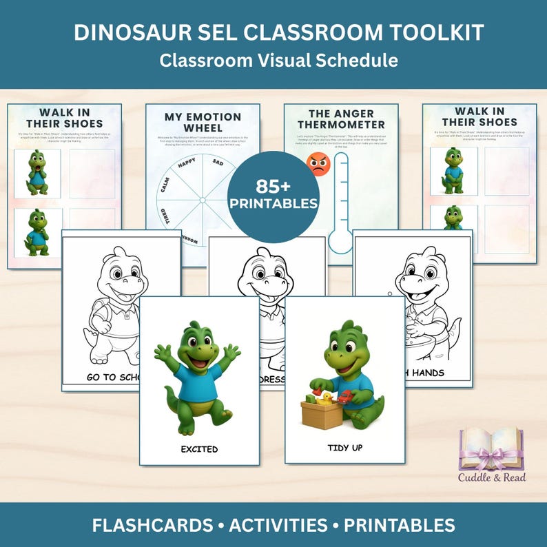 Dinosaur SEL Activities Bundle Emotional Intelligence Classroom Routine ...