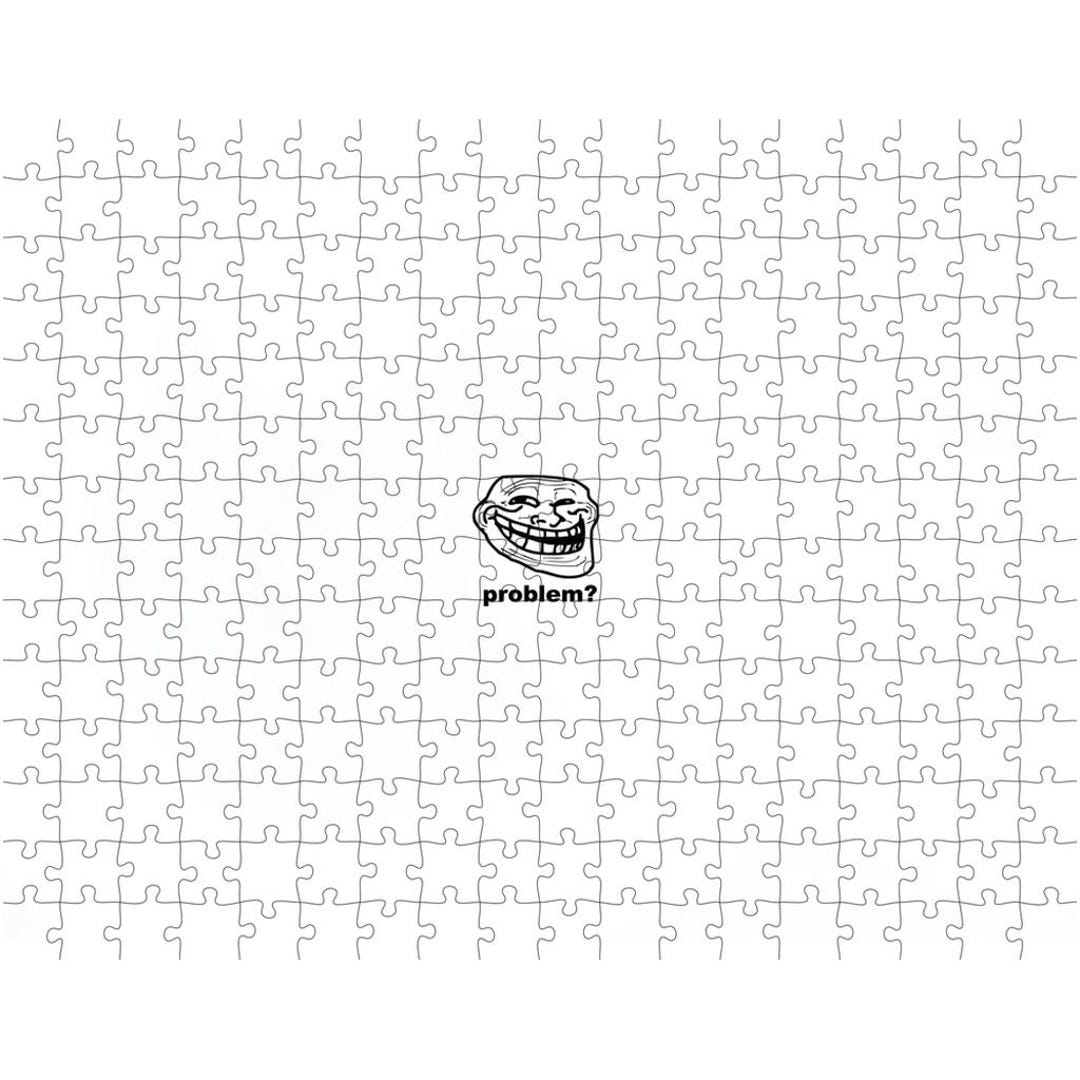 Trollface White Puzzle - Evil Prank Jigsaw - Ultimate Challenge - Etsy