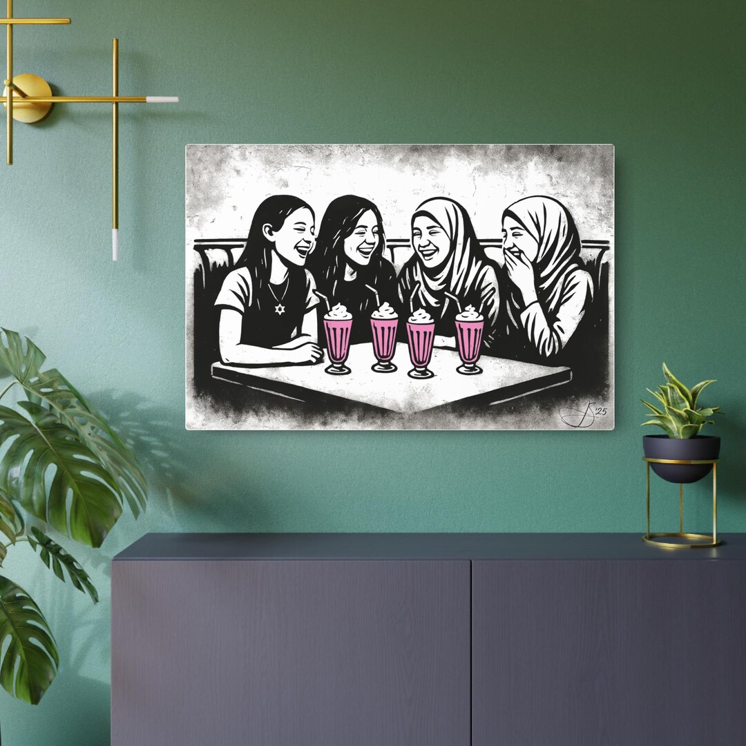 Unshaken | Common Ground Metal Art Sign | Black & White Graffiti Wall ...