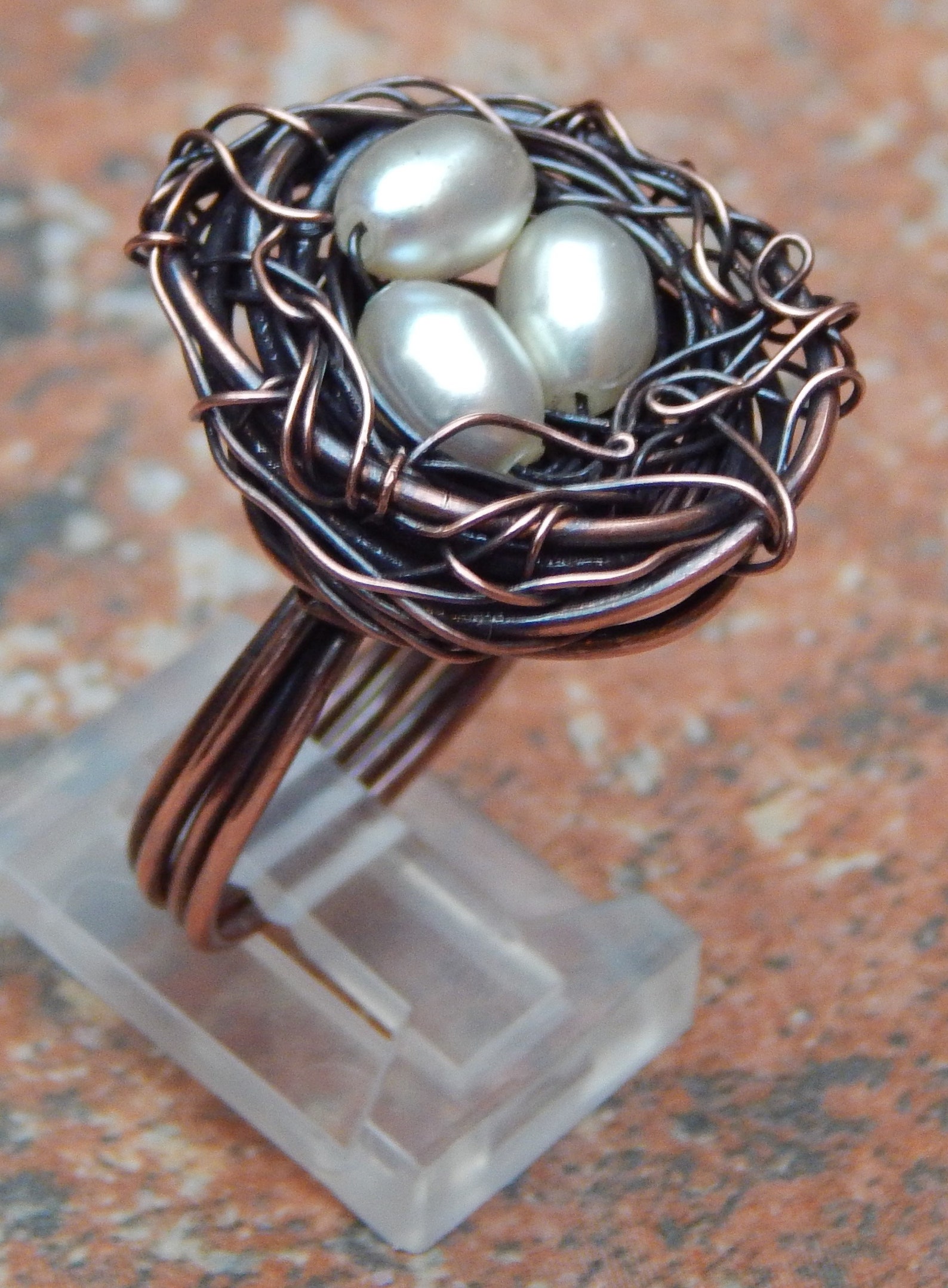 Wire Wrapped Egg Nest Ring Birds Nest Ring Bird Nest Egg - Etsy