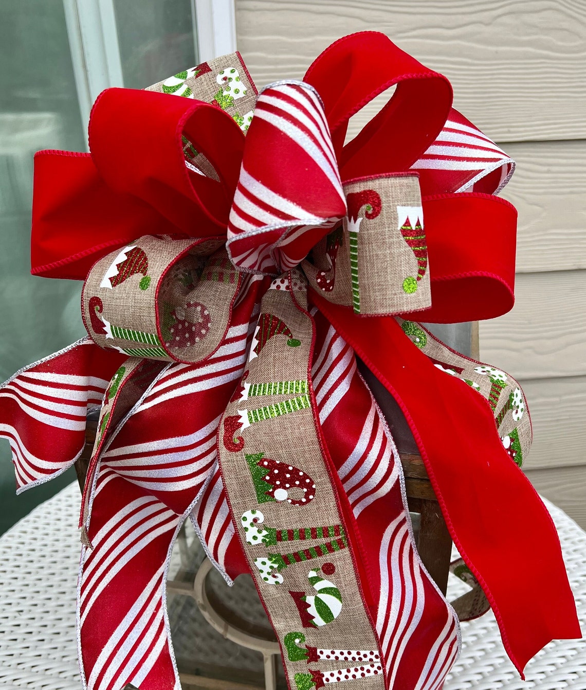 Lantern Bow| Bows | Christmas Bows| Festive Lantern Bows | Handmade ...