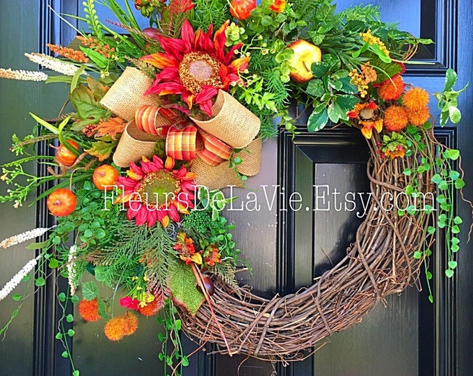 Happy Fall Y'all Seasonal Door Wreaths, Fall Wreaths, Front Door ...