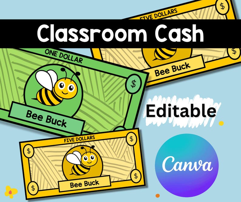 Editable Classroom Currency | Positive Reinforcement Reward System ...