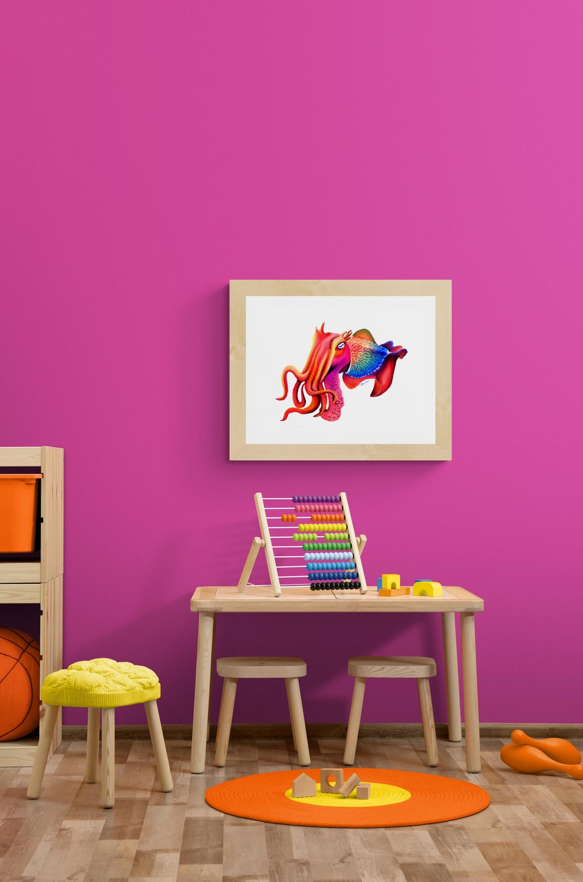 Digital Download Cuttlefish Art | Sea Creatures Collection - Etsy