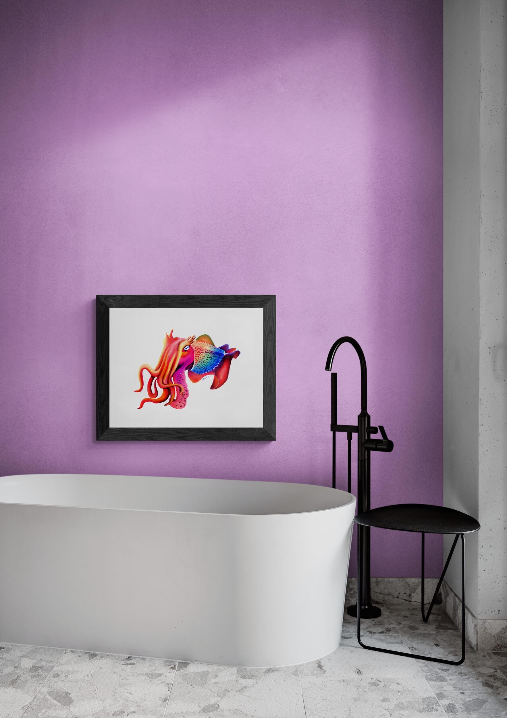 Digital Download Cuttlefish Art | Sea Creatures Collection - Etsy