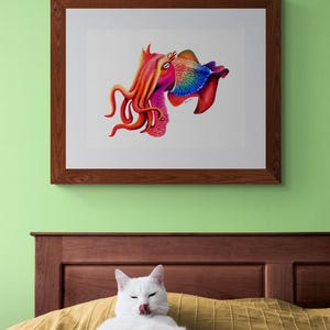 Digital Download Cuttlefish Art | Sea Creatures Collection - Etsy