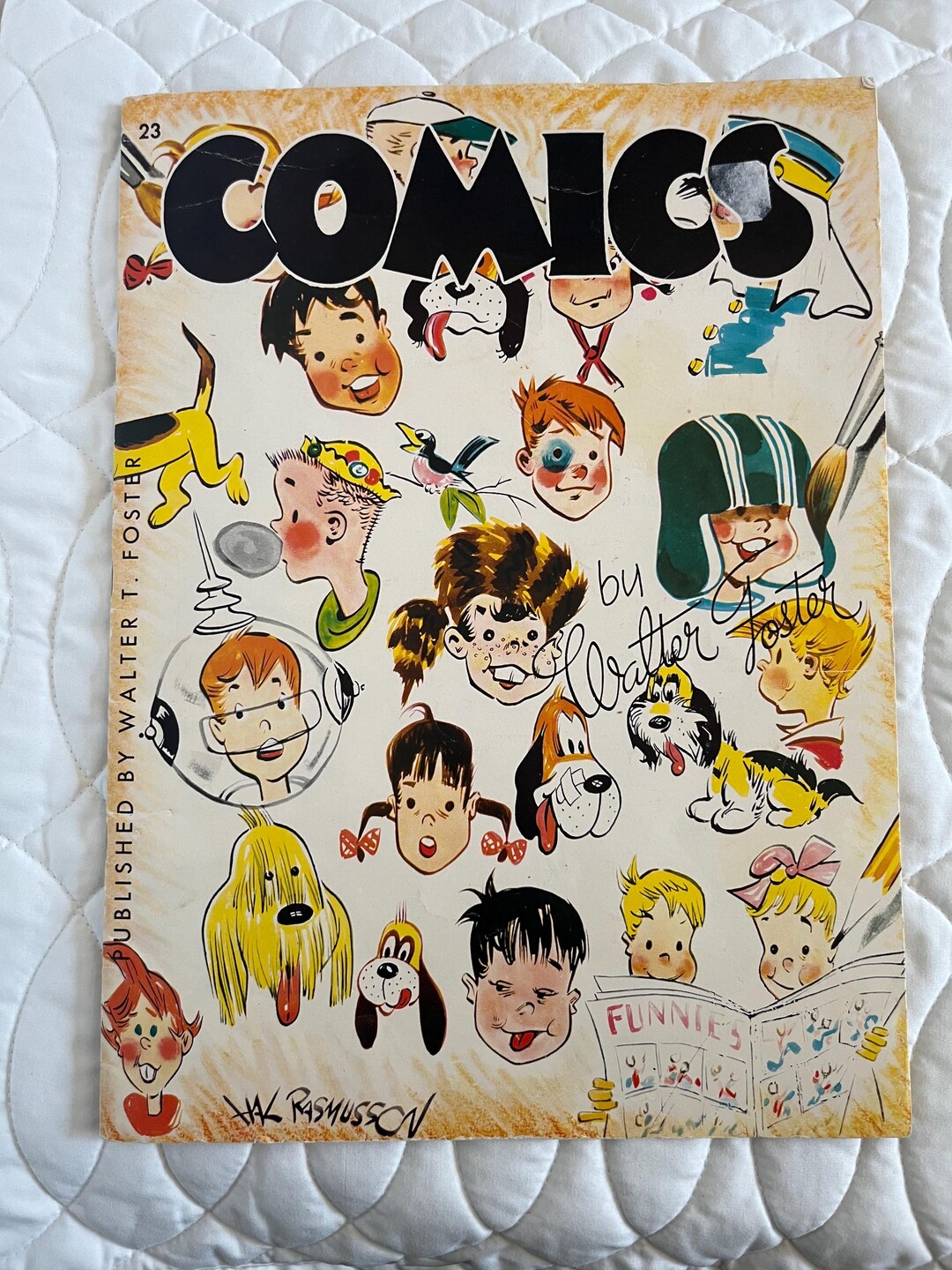 Vintage Comics Drawing Instruction Book, Walter Foster, Face Study ...