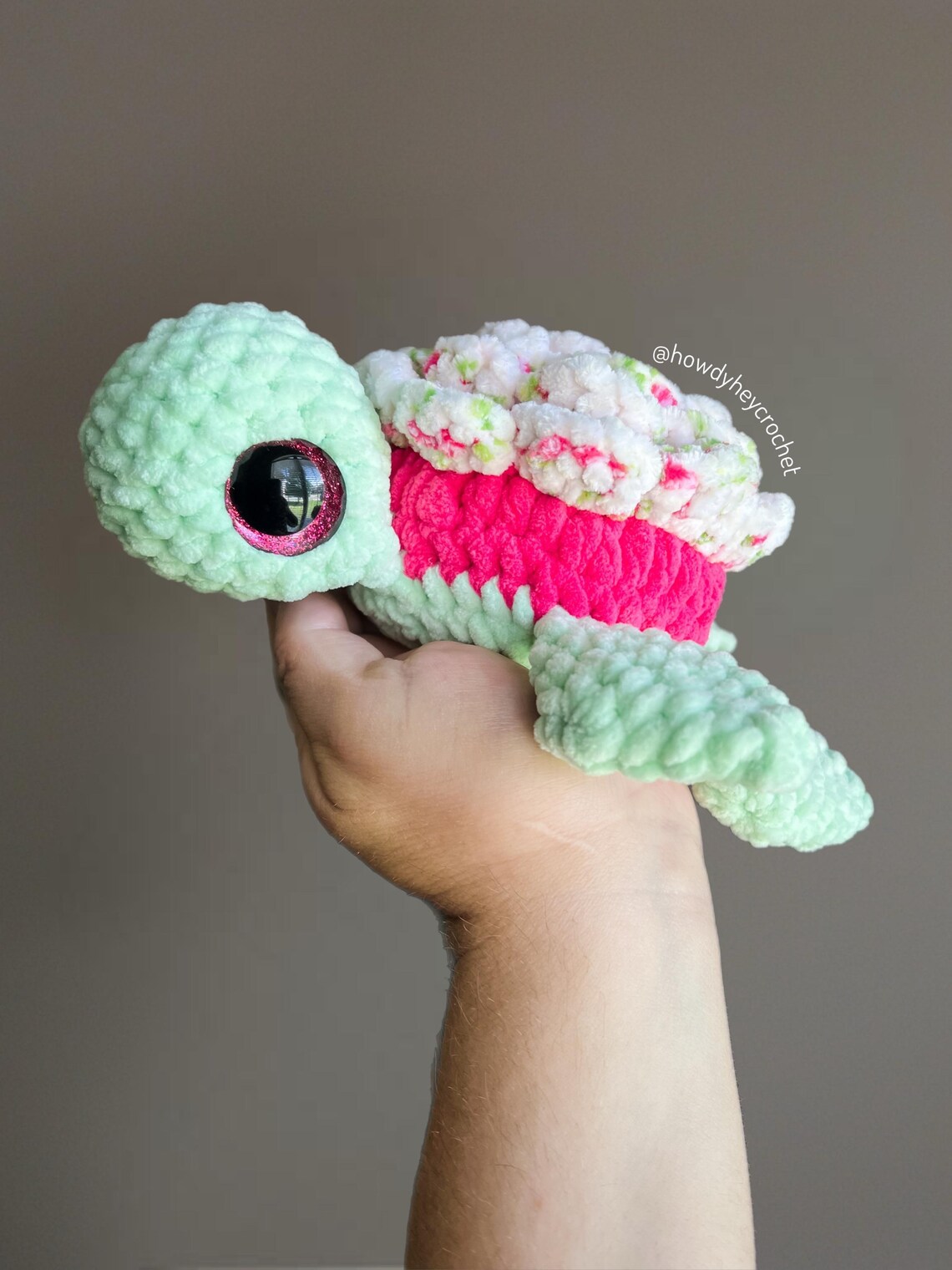Rose Sea Turtle Plush - Etsy