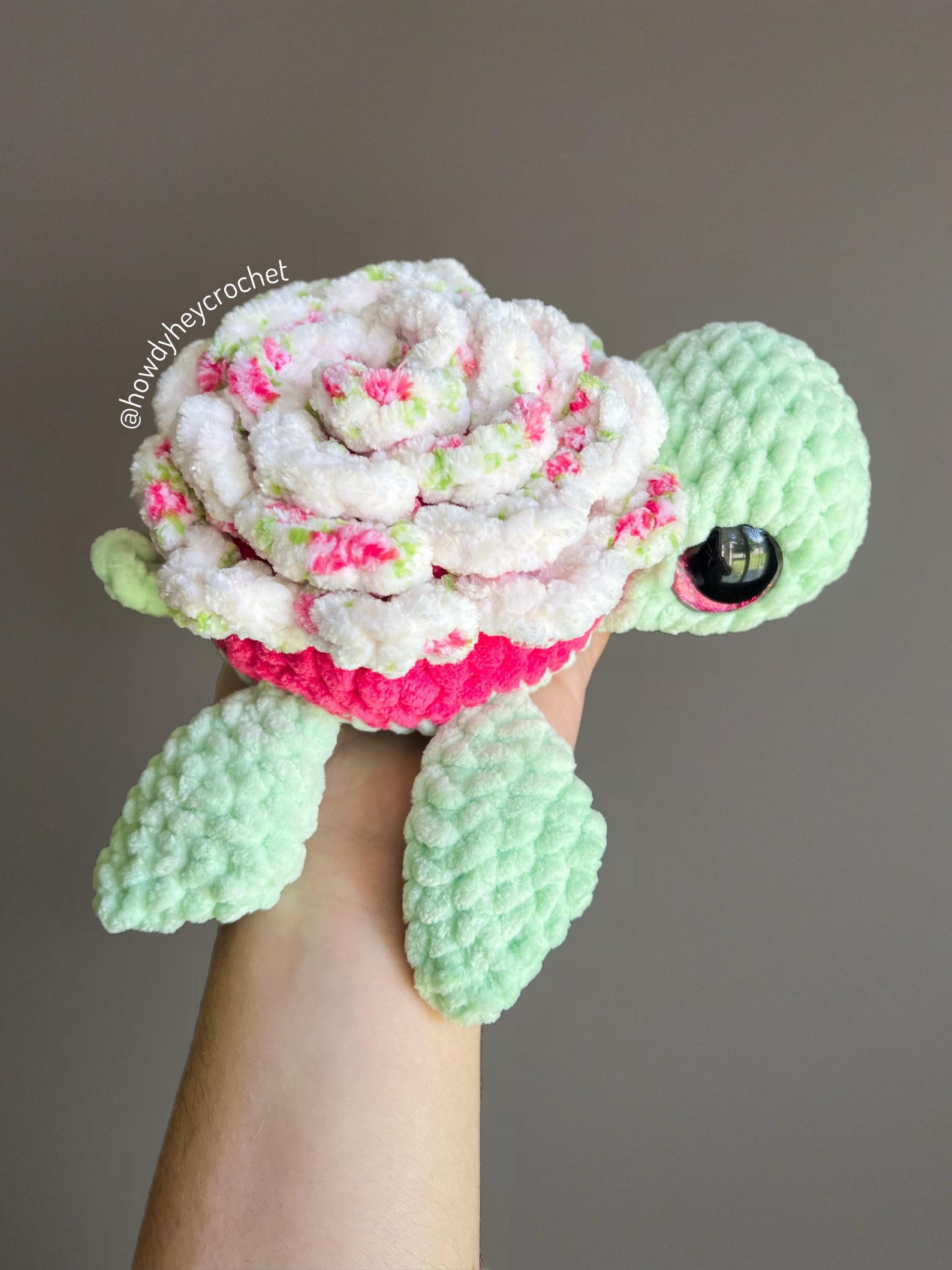Rose Sea Turtle Plush - Etsy