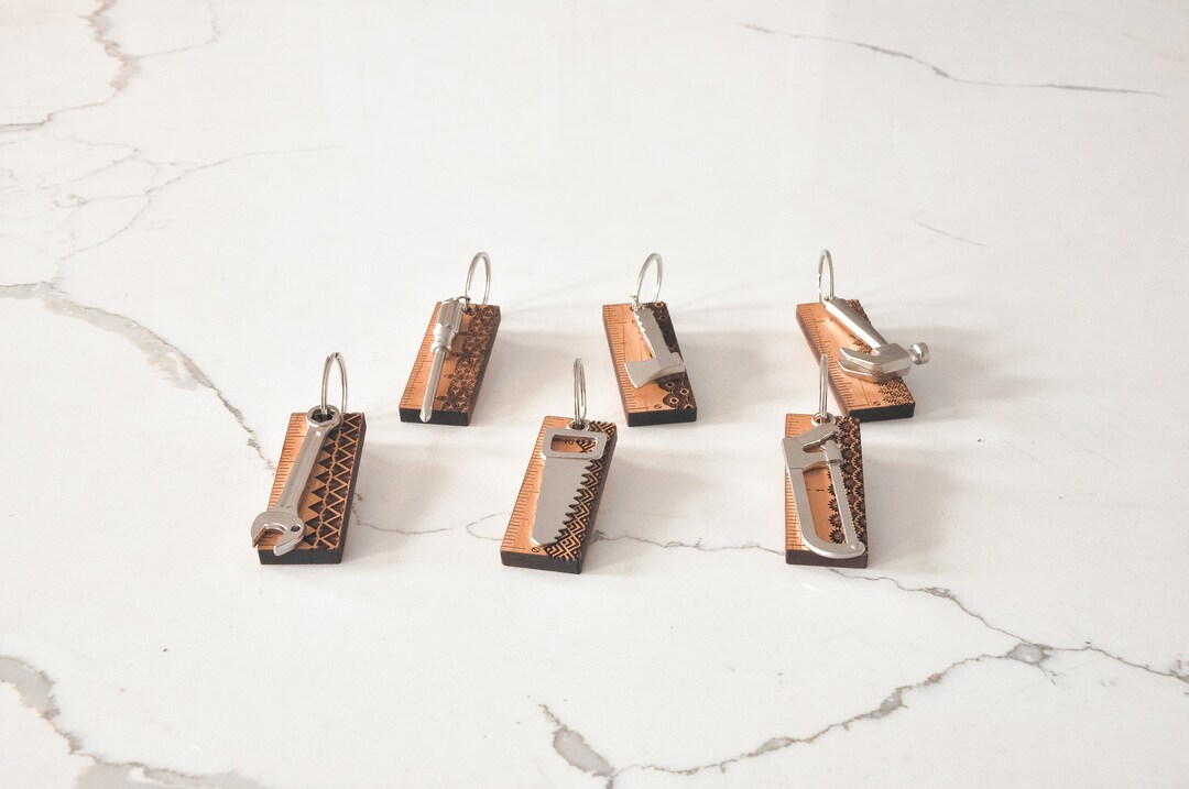 Mini Tool & Ruler Keychain | Diyer Gift - Etsy