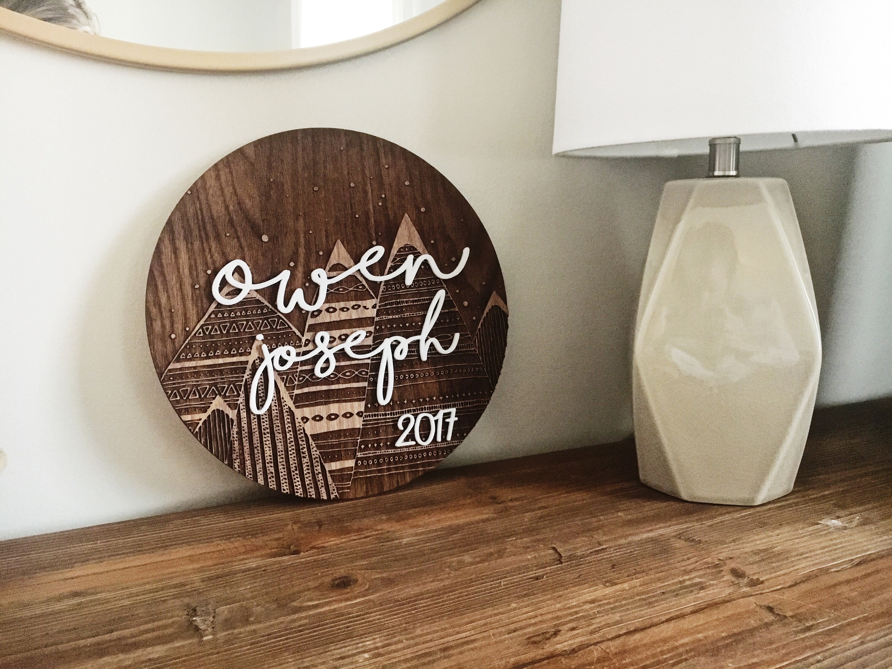 Name Sign / Design Your Own / Walnut Wood Sign | Etsy