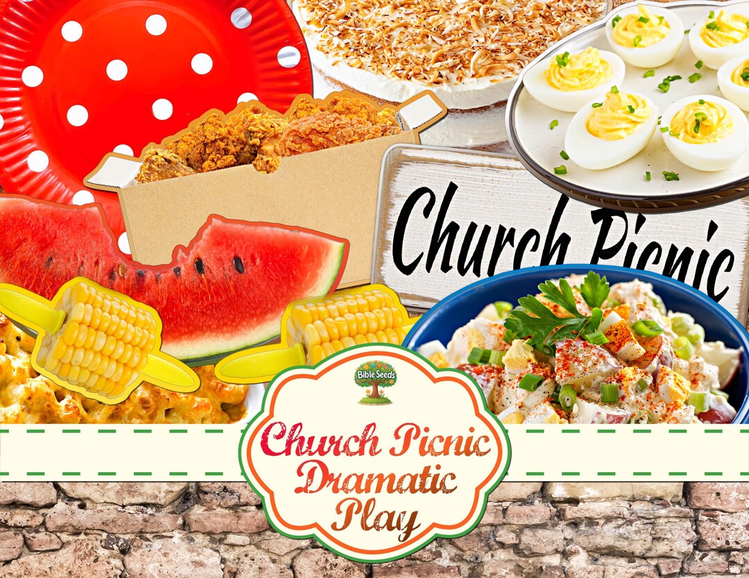 Buy Church Picnic Dramatic Play, Printable Food, Christian Activity ...