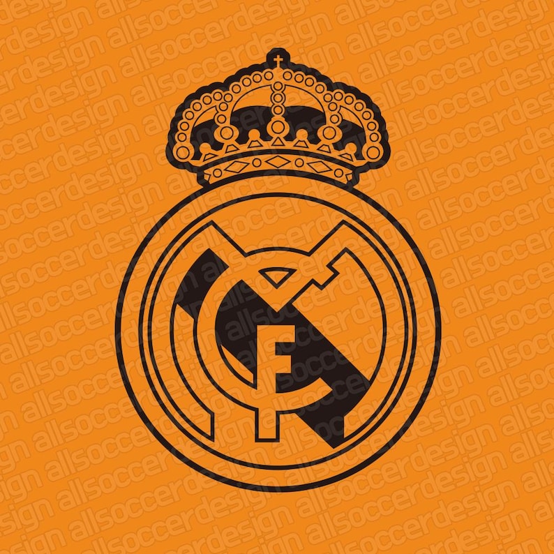 Real Madrid CF Emblem Logo Mark Vector Digital File Svg, Png, Ai, Eps ...