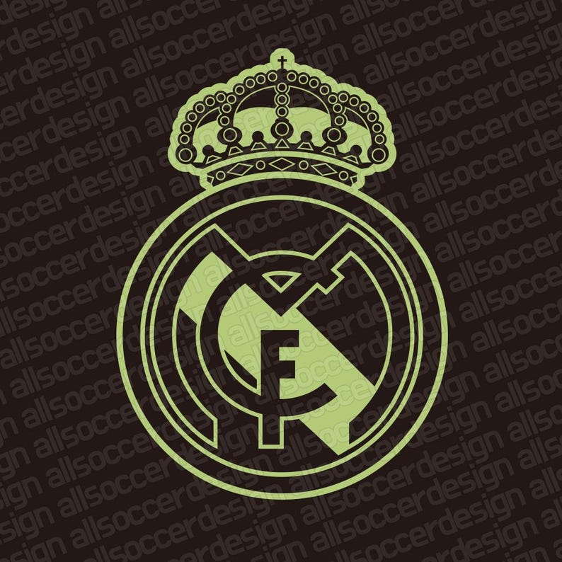 Real Madrid CF Emblem Logo Mark Vector Digital File Svg, Png, Ai, Eps ...