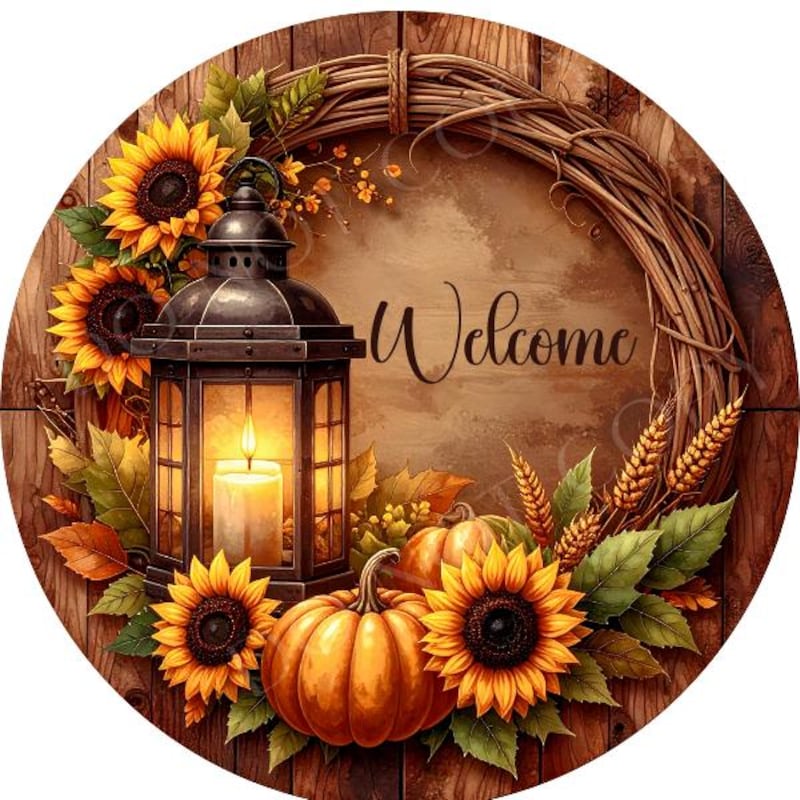 Fall Wreath Signs - Etsy