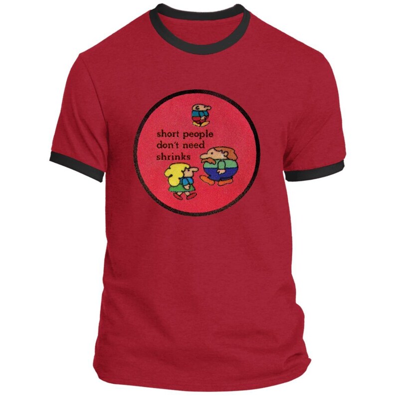 Short People Humor Shirt | 80s Retro Ringer Tee | "short People Don’t ...