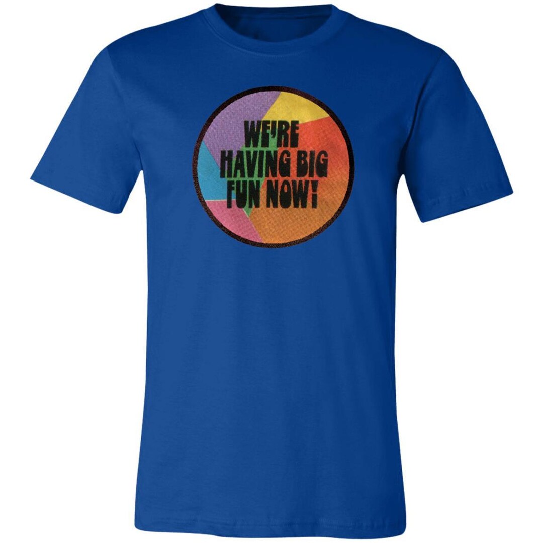 80s Retro Jersey Tee | “we’re Having Big Fun Now” Graphic - Etsy