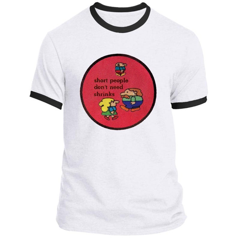 Short People Humor Shirt | 80s Retro Ringer Tee | "short People Don’t ...
