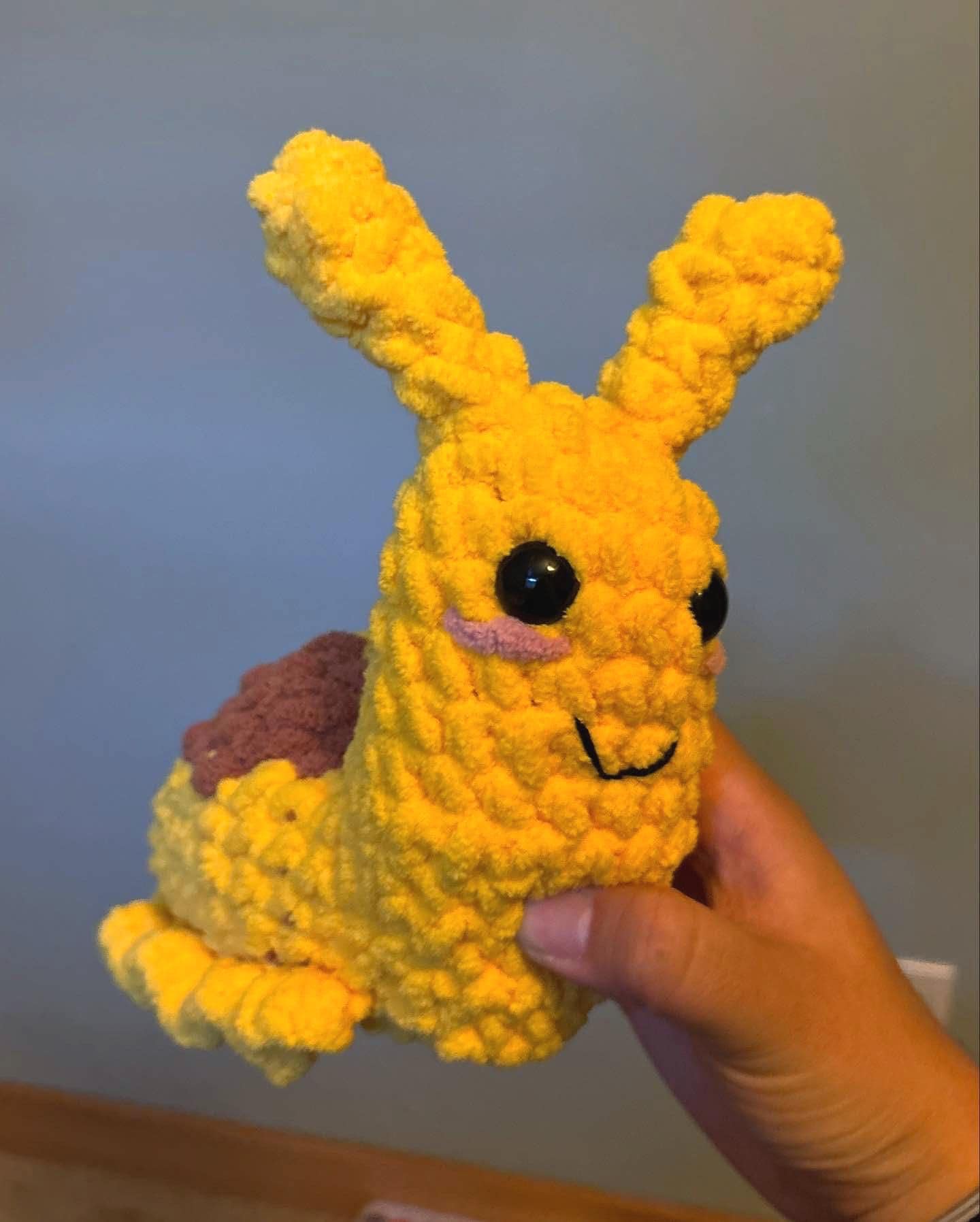 Banana Slug Plushie, Crochet Amigurumi Stuffed Animal - Etsy