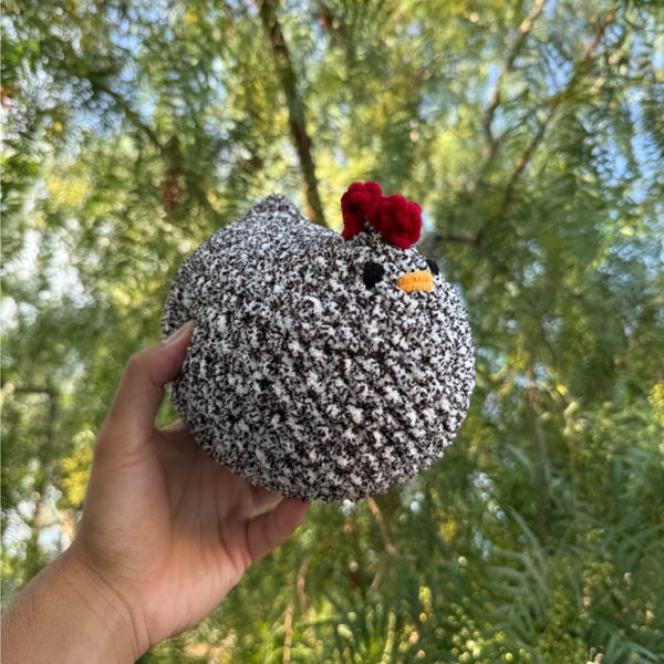 Crochet Large Chicken Pattern - Etsy