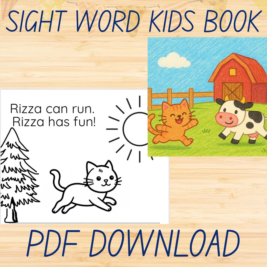 Printable Sight Word Coloring Book – 10 Pages | Beginning Sight Words ...