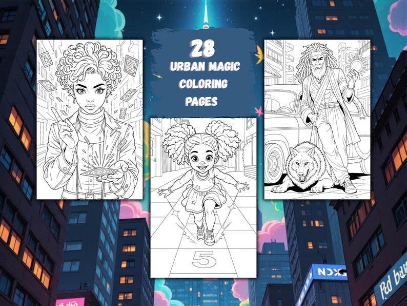 Urban Magic Meet Horror Coloring Bundle | Digital Download - Etsy
