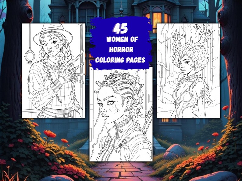 Urban Magic Meet Horror Coloring Bundle | Digital Download - Etsy
