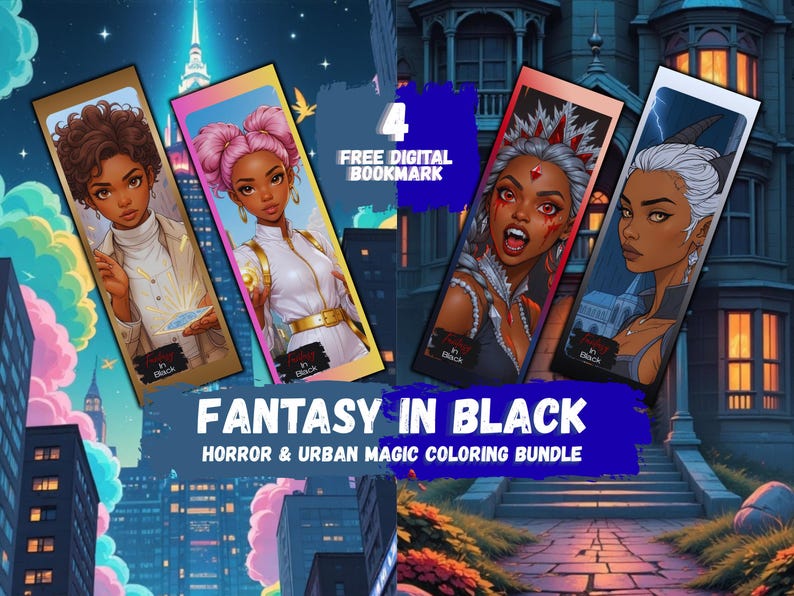 Urban Magic Meet Horror Coloring Bundle | Digital Download - Etsy