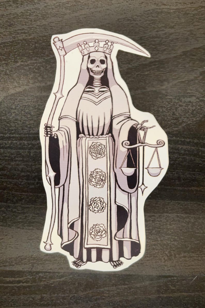 Santa Muerte Sticker - Etsy