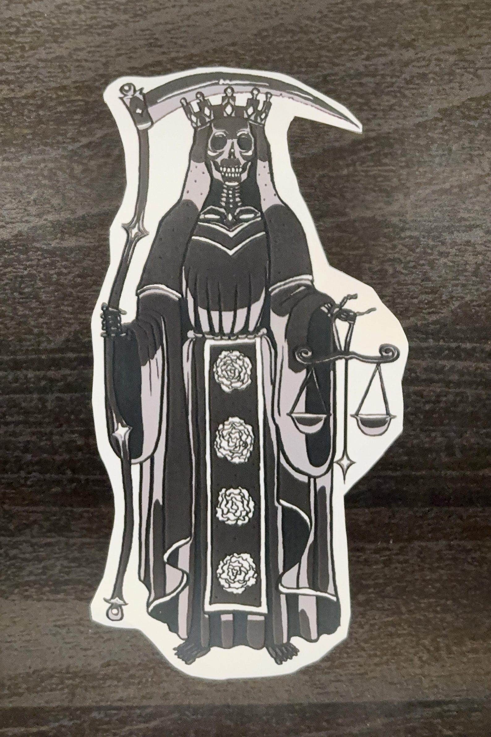 Santa Muerte Sticker - Etsy