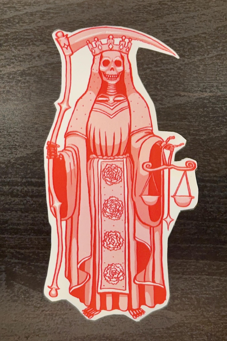 Santa Muerte Sticker - Etsy