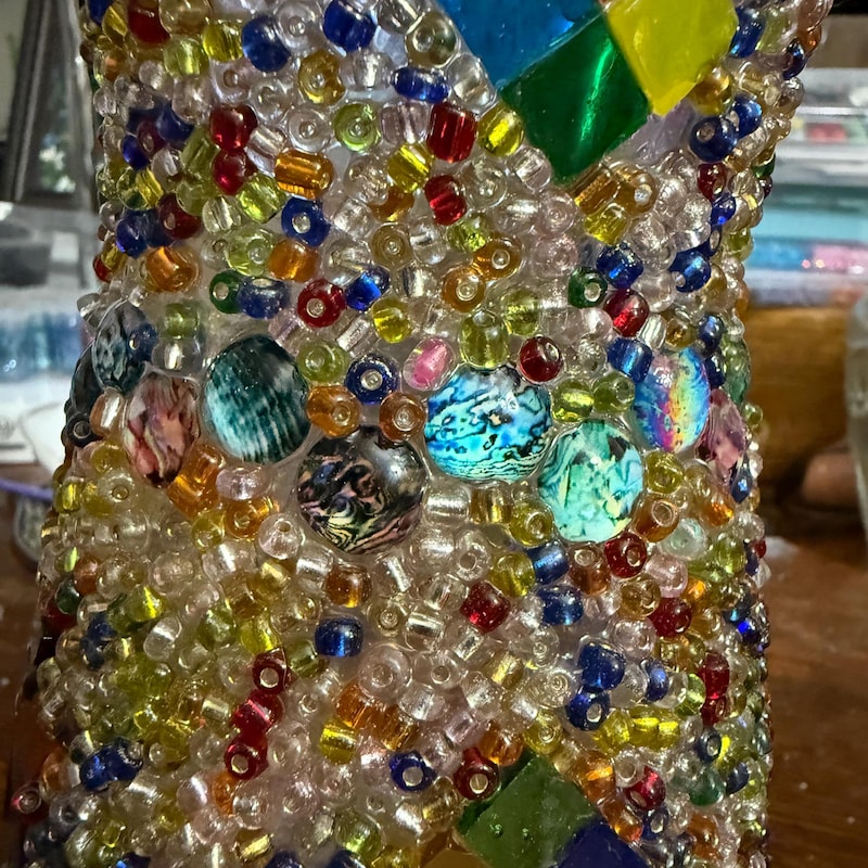Beaded Vase - Etsy