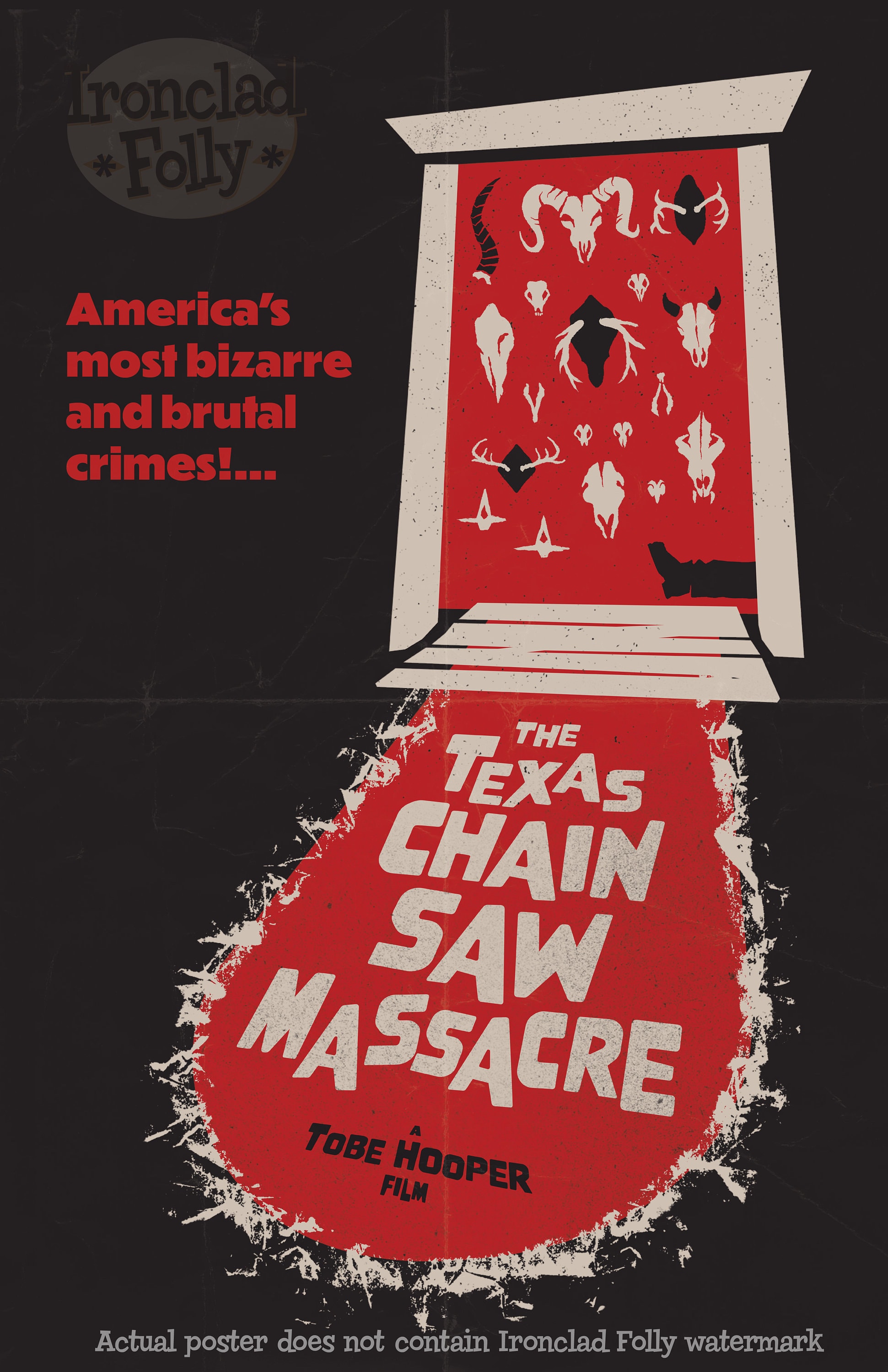 Afiche Original De Leatherface Texas Chainsaw Massacre Poster