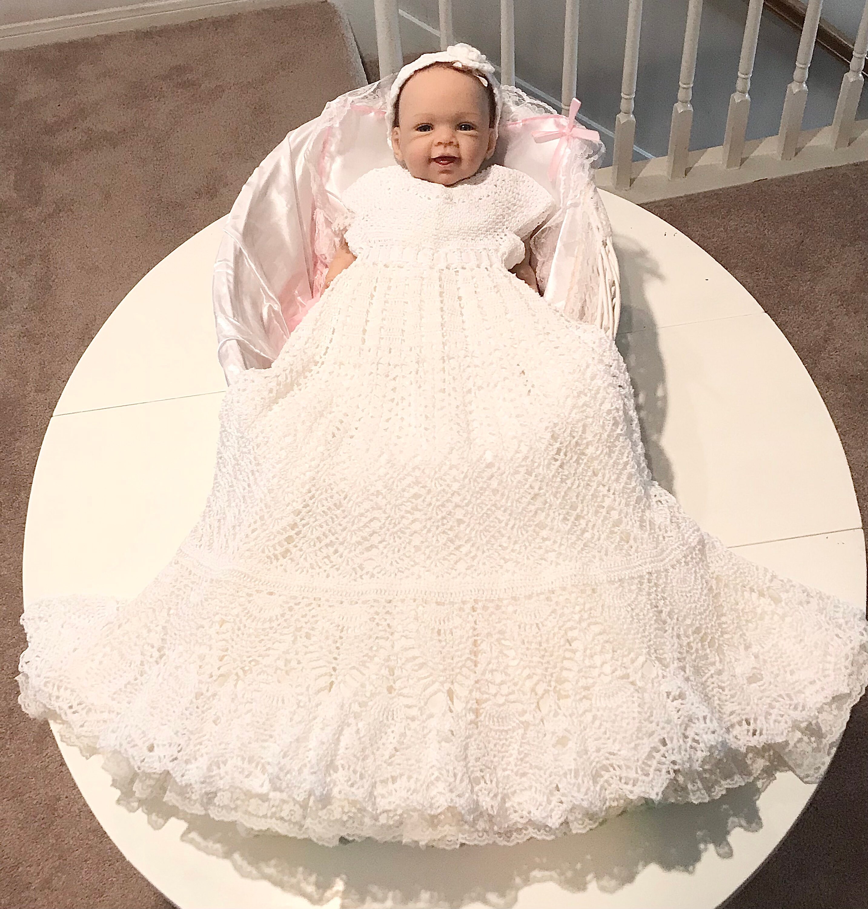 Beautiful Baptismal Gown White Baby Gown Christening Gown - Etsy