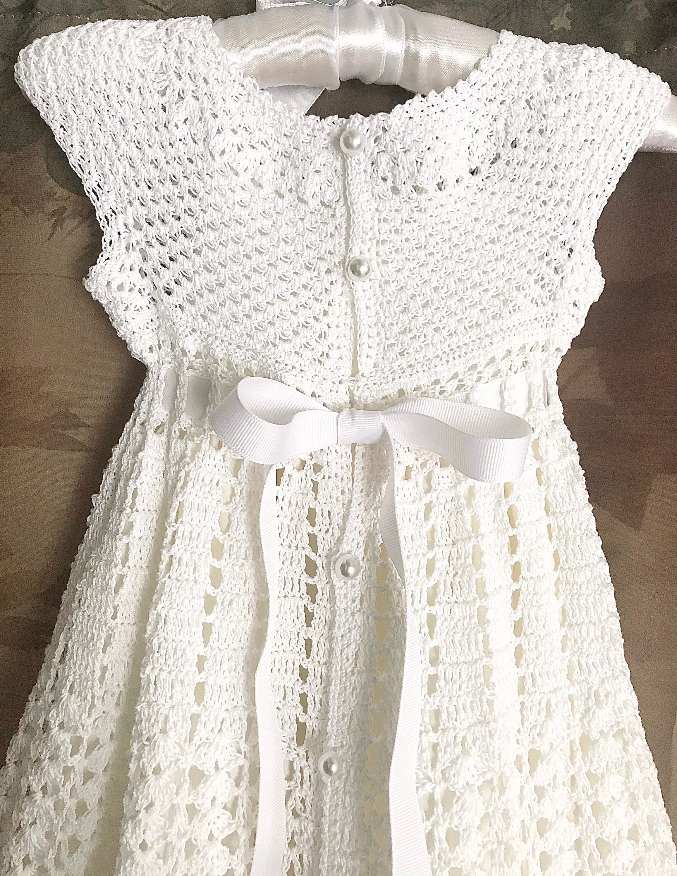 Beautiful Baptismal Gown White Baby Gown Christening Gown - Etsy