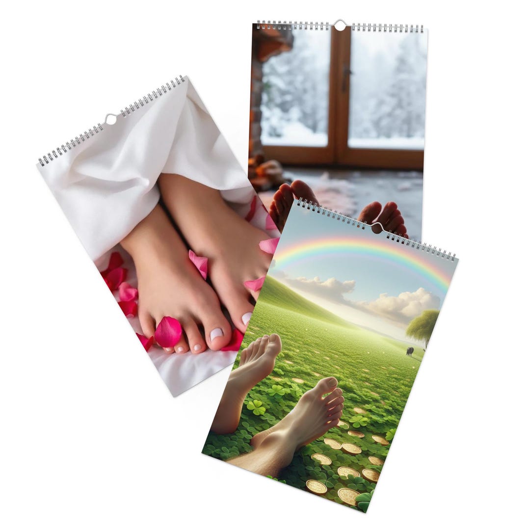 Funny Feet Calendar 2026: Quirky Seasonal Wall Art - Etsy